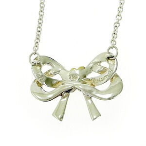 Tiffany & Co. | Bags | Tiffany Co Silver Gold Ribbon Necklace | Poshmark